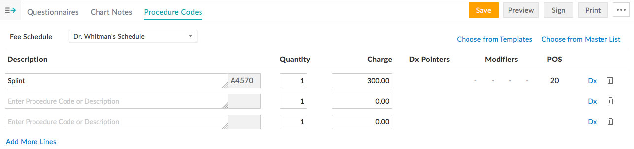 ChARM EHR - Configuring Fee Schedules
