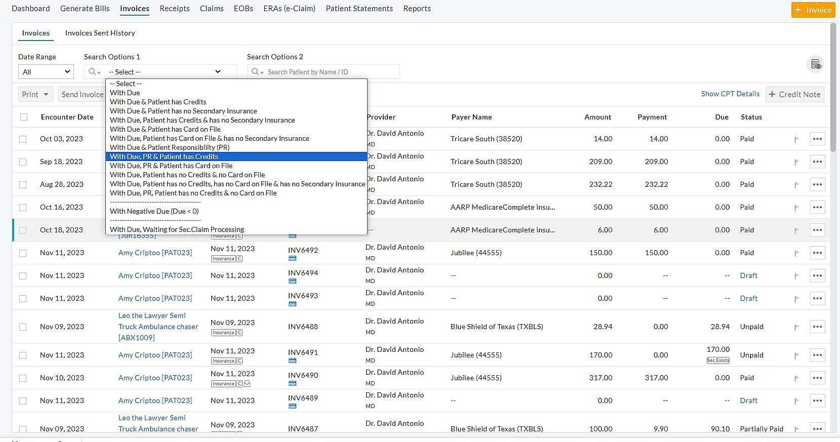 CharmHealth EHR - Patient Billing