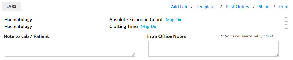 ChARM EHR - Lab Orders
